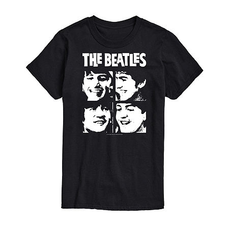Hybrid Apparel The Beatles Group Short Sleeve Tee - Black