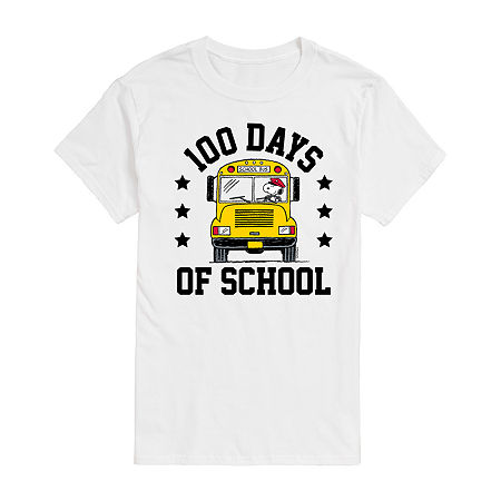 Click here for Mens Short Sleeve Snoopy 100 Days Of School Graphi... prices