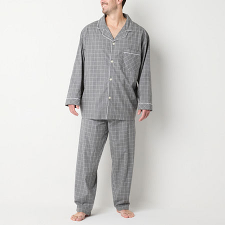 Click here for Stafford Modal Mens Long Sleeve 2-pc. Big Pajama S... prices