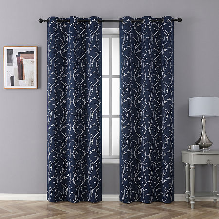 Click here for Regal Home Novah Embroidered Grommet Top Energy Sa... prices