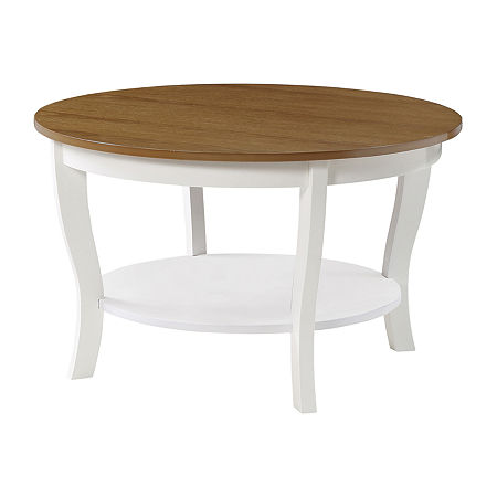 Click here for American Heritage Round Coffee Table  One Size  Wh... prices
