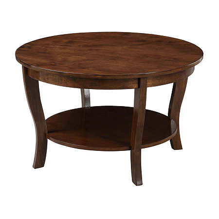 Click here for American Heritage Round Coffee Table  One Size  Br... prices
