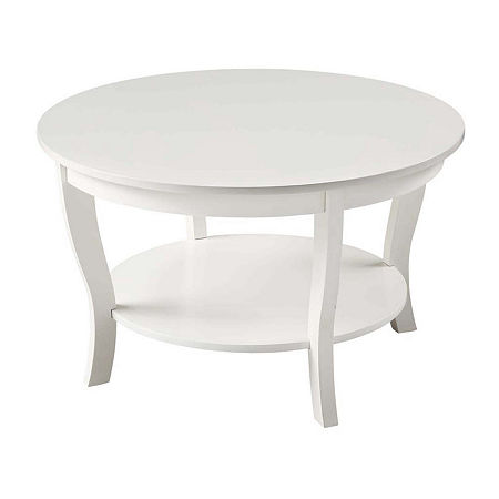 Click here for American Heritage Round Coffee Table  One Size  Wh... prices