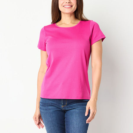 Click here for St. Johns Bay Womens Crew Neck Short Sleeve T-Shir... prices