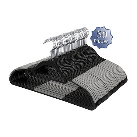 Click here for Elama Plastic Non Slip 50-pc. Hangers  One Size  B... prices