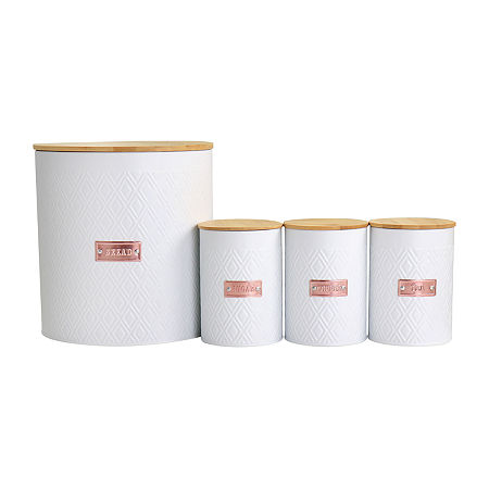 Click here for MegaChef Iron 4-pc. Canister  One Size  White prices