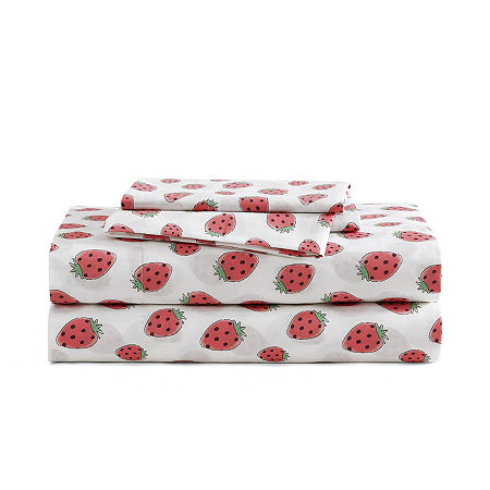 Click here for Poppy & Fritz Strawberry Picnic Sheet Set  One Siz... prices
