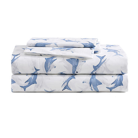 Click here for Poppy & Fritz Shark Attack Sheet Set  One Size  Bl... prices