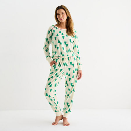 Click here for Sleep Chic Womens Fleece Crew Neck Long Sleeve 2-p... prices