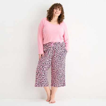 Click here for Sleep Chic Pajama Capri Pant Plus  2x  Pink prices
