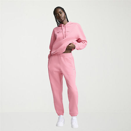 Champion Womens Small C Powerblend Boyfriend Sweatpants - Bubblegum