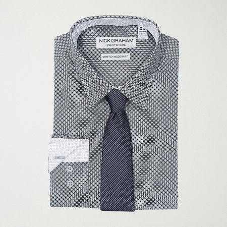 Click here for Nick Graham Mens Spread Collar Long Sleeve Shirt +... prices