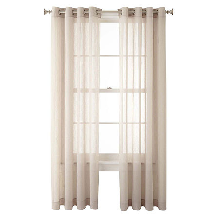 Click here for Home Expressions Crushed Voile Grommet Top Sheer S... prices