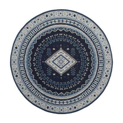 Safavieh Classic Vintage Collection Border Geometric Round Area Rug ...
