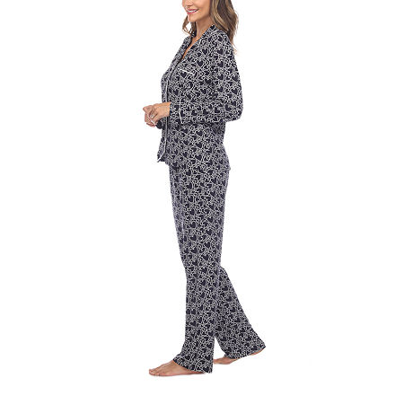 Click here for Womens White Mark Long Sleeve Heart Pajama Set prices