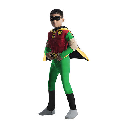 Click here for Little & Big Kid Boys Deluxe DC Comics Robin 4-pc.... prices