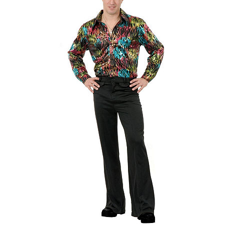 Click here for Mens Disco Costume  Large  Black prices