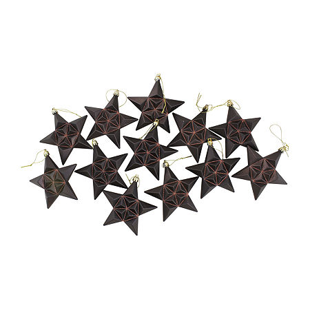 Click here for Northlight Glittered Star 12-pc. Christmas Ornamen... prices