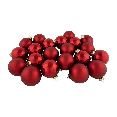 Click here for Northlight Red 2-Finish Ball 72-pc. Christmas Orna... prices