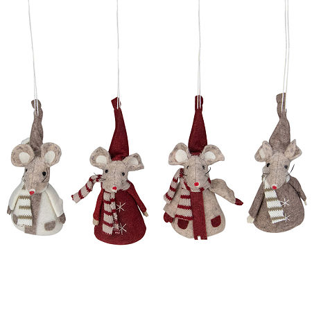 Click here for Northlight Standing Mice 4-pc. Christmas Ornament... prices
