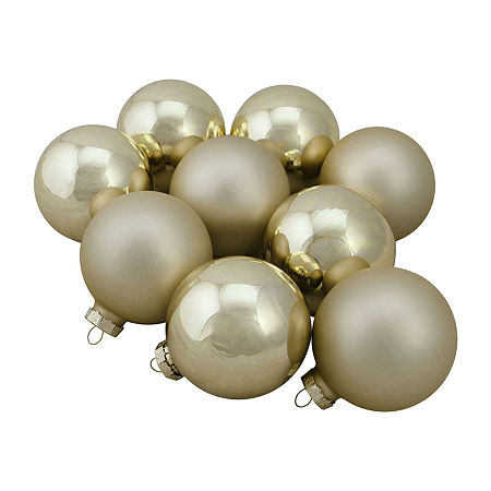 Click here for Northlight 2-Finish Glass Ball 9-pc. Christmas Orn... prices