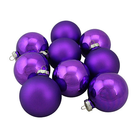 Click here for Northlight 2-Finish Glass Ball 9-pc. Christmas Orn... prices