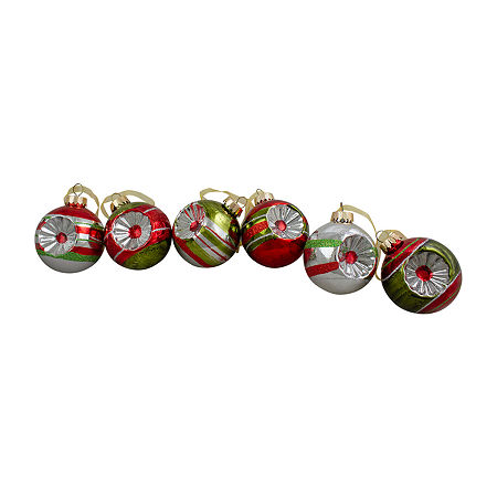 Click here for Northlight 2-Finish Retro Ball 6-pc. Christmas Orn... prices