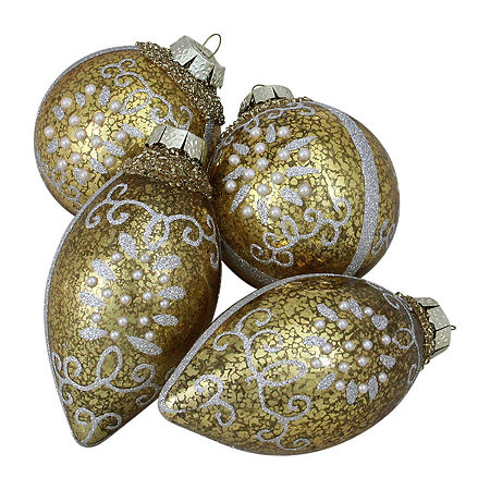 Click here for Northlight Shiny Glass Ball 4-pc. Christmas Orname... prices