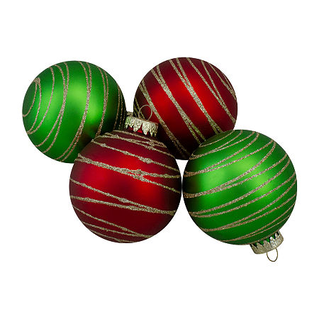 Click here for Northlight Glass Matte Ball 4-pc. Christmas Orname... prices