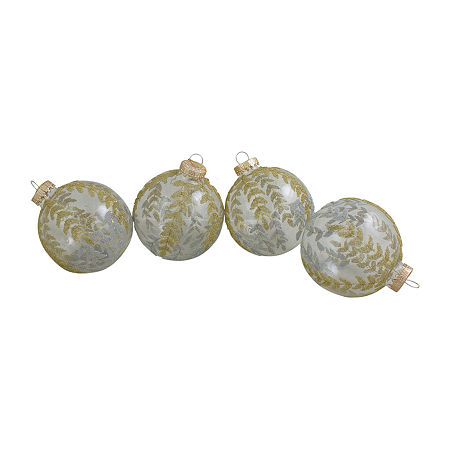 Click here for Northlight Glitter Leaves Ball 4-pc. Christmas Orn... prices