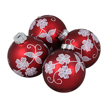 Click here for Northlight Floral Ball 4-pc. Christmas Ornament  O... prices
