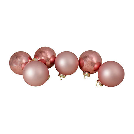 Click here for Northlight Baby Pink Glass Ball 6-pc. Christmas Or... prices