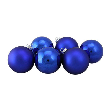 Click here for Northlight Blue Glass Ball 6-pc. Christmas Ornamen... prices