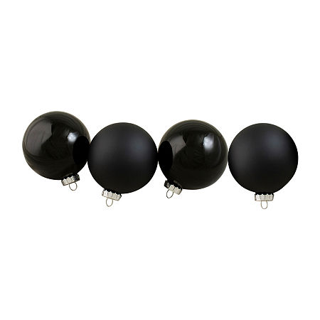 Click here for Northlight 2-Finish Glass Black Ball 4-pc. Christm... prices