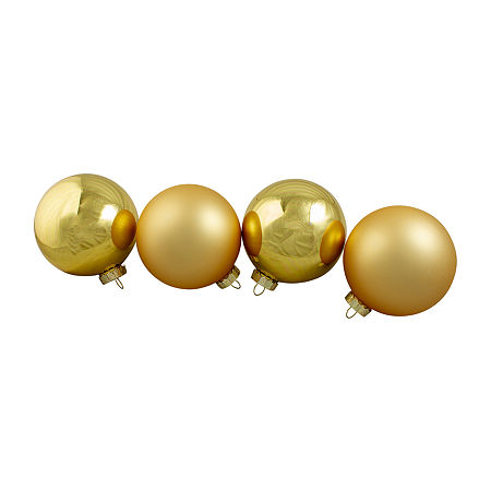 Click here for Northlight Glass 2-Finish Ball 4-pc. Christmas Orn... prices
