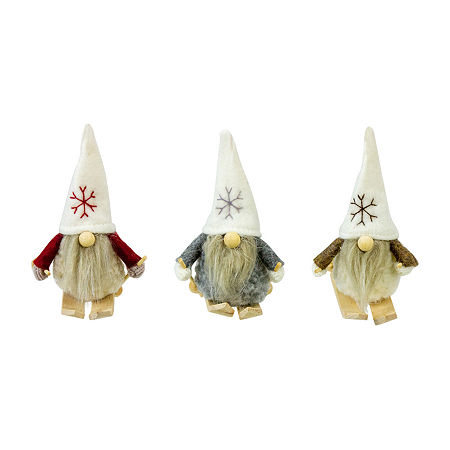 Click here for Northlight Skiing Gnomes 3-pc. Christmas Ornament... prices