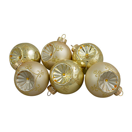 Click here for Northlight 2-Finish Glass Ball 6-pc. Christmas Orn... prices