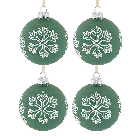 Click here for Northlight Ball With Snowflakes 4-pc. Christmas Or... prices