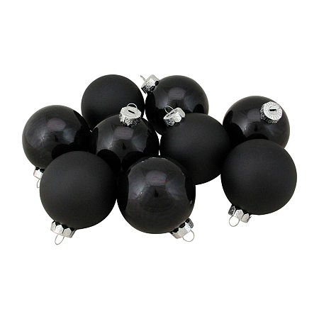 Click here for Northlight Black Glass Ball 9-pc. Christmas Orname... prices