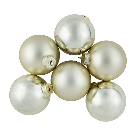 Click here for Northlight 2-Finish Glass Ball 6-pc. Christmas Orn... prices