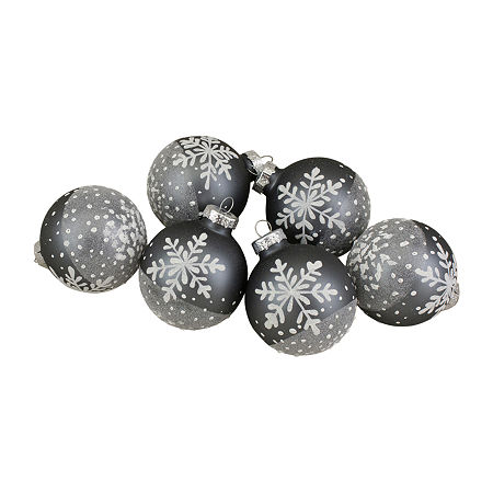 Click here for Northlight Snowflake Glass Ball 6-pc. Christmas Or... prices