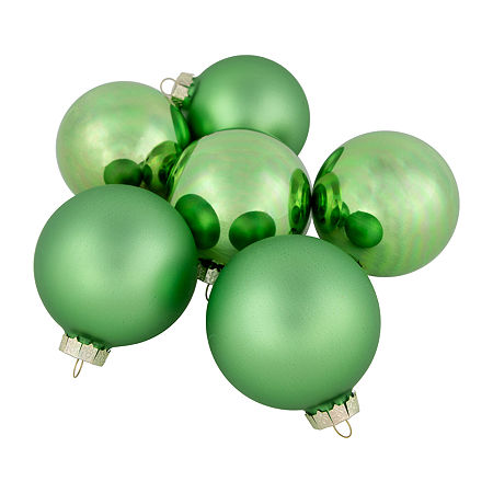 Click here for Northlight Green Glass Ball 6-pc. Christmas Orname... prices