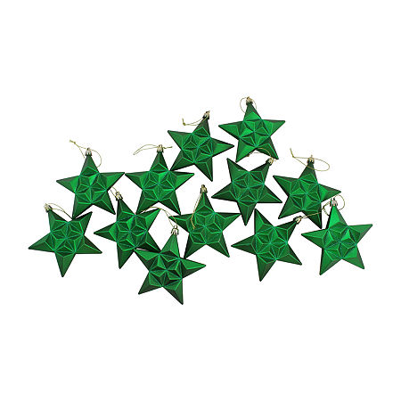 Click here for Northlight Glittered Star 12-pc. Christmas Ornamen... prices
