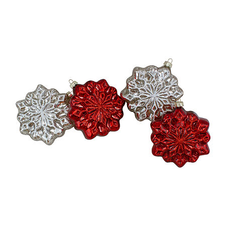 Click here for Northlight Snowflake Hanging Decorations 4-pc. Chr... prices