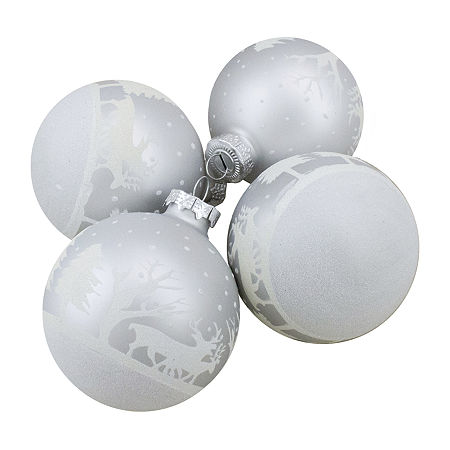 Click here for Northlight Glass Hanging Ball 4-pc. Christmas Orna... prices