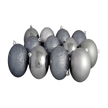 Click here for Northlight Gray 4-Finish Ball 12-pc. Christmas Orn... prices