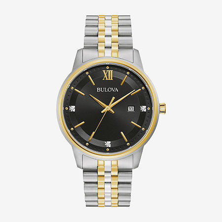 Click here for Bulova His and Hers Adult Two Tone Stainless Steel... prices