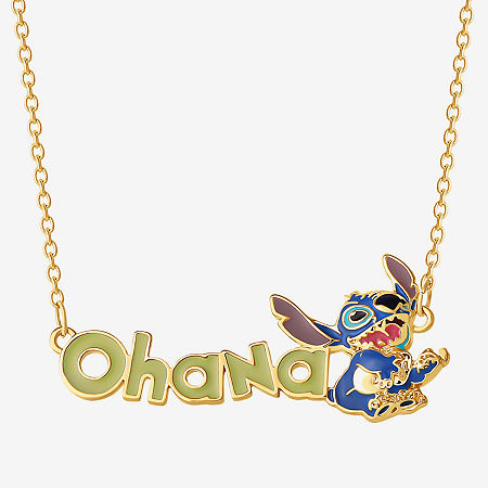 Click here for Disney Classics Ohana Womens 18K Gold Over Brass 1... prices