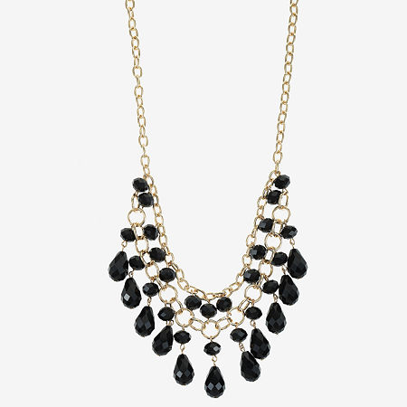 Click here for Mixit Gold Tone Womens 17 Inch Statement Necklace... prices
