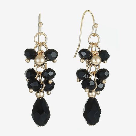 Click here for Mixit Gold Tone Womens Drop Earrings  One Size  Bl... prices
